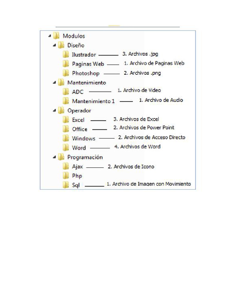 Tarea Organizacion de Carpetas | PDF