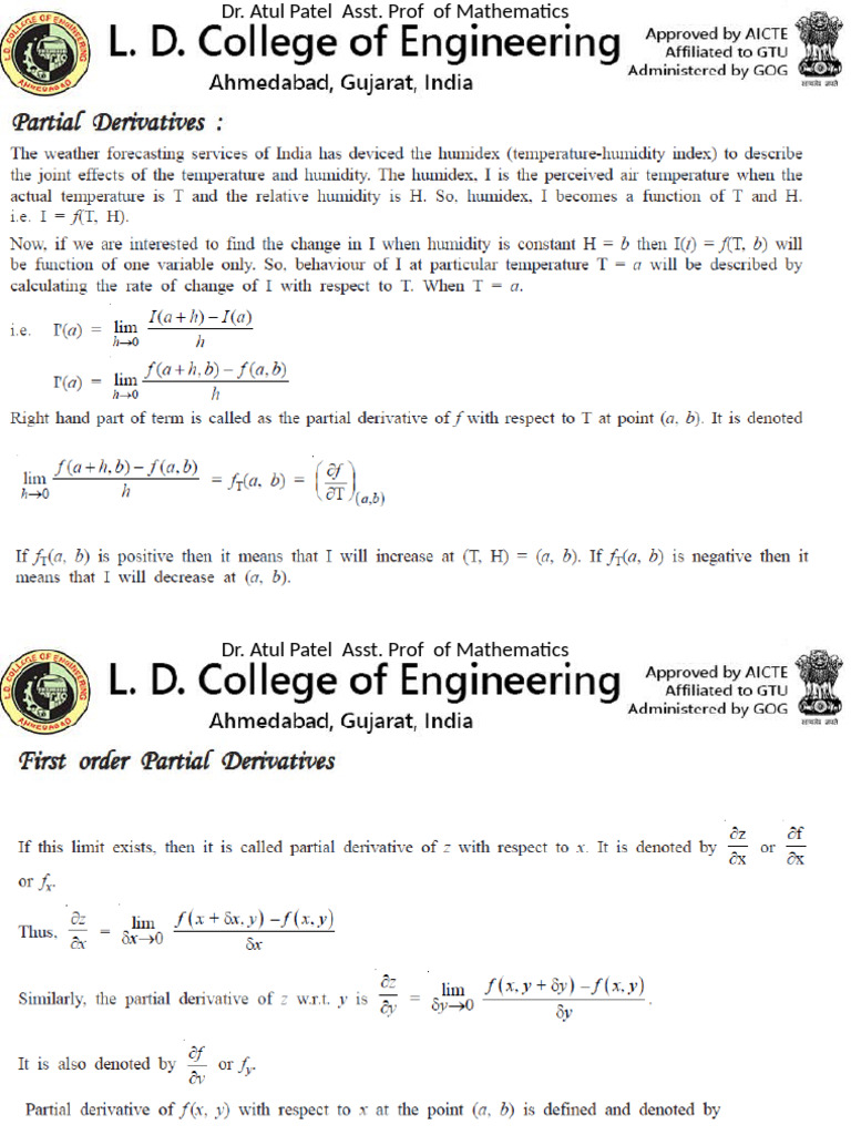 Module A 21 22 Partial Differentiation Mixed Derivative Theorem, Differentiability | PDF