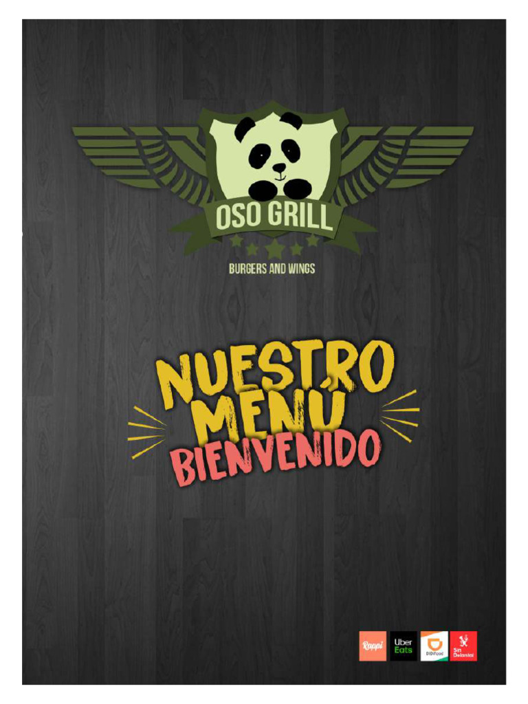 Menu Oso | PDF