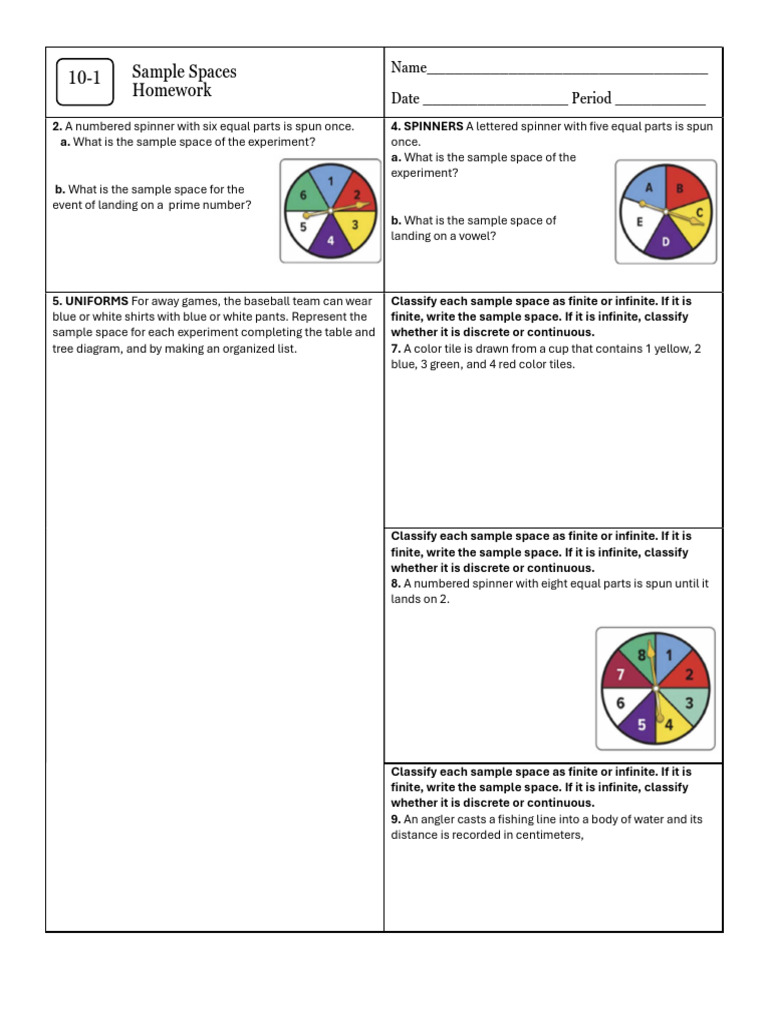 Algebra 2 Unit 10 Homework | PDF