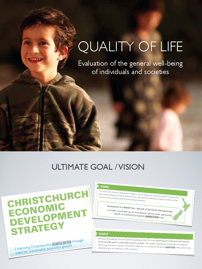 Quality of Life: Evaluation of The General Well-Being of Individuals ...