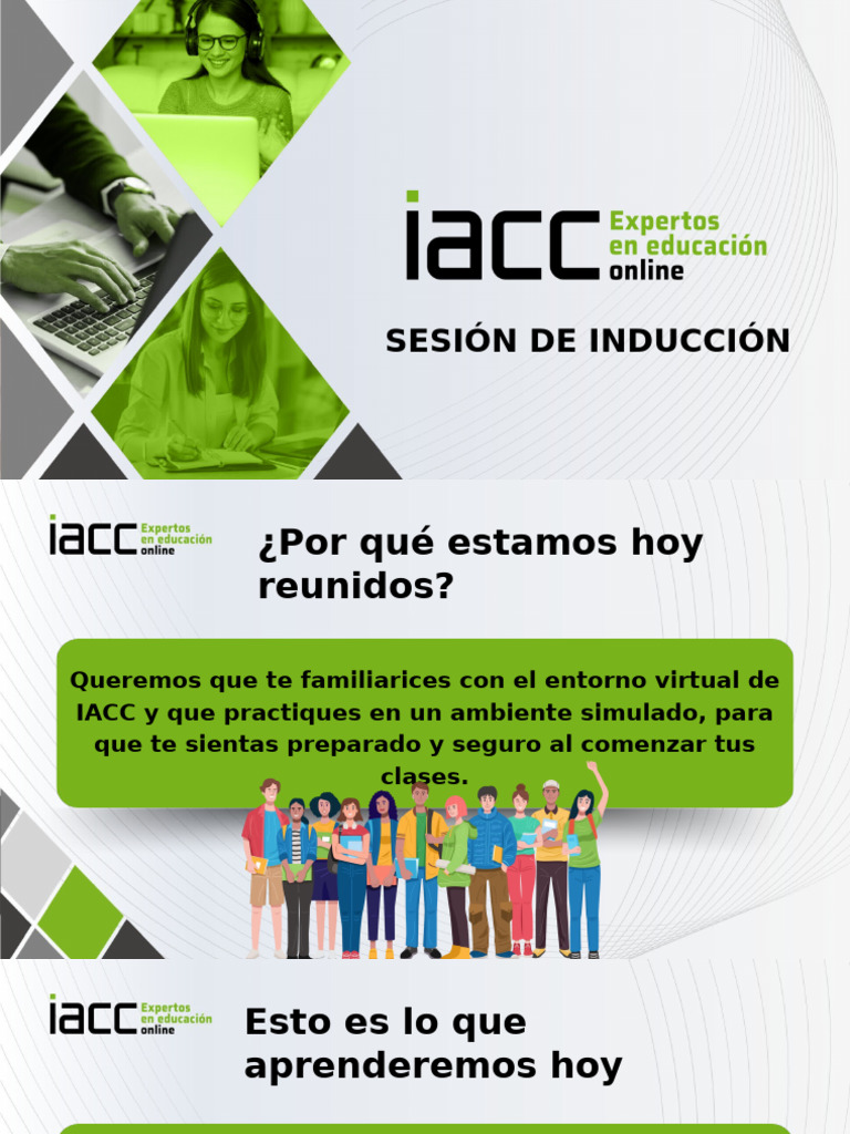 Inducción 2025 Guía Iacc Moodle Pdf Aprendizaje