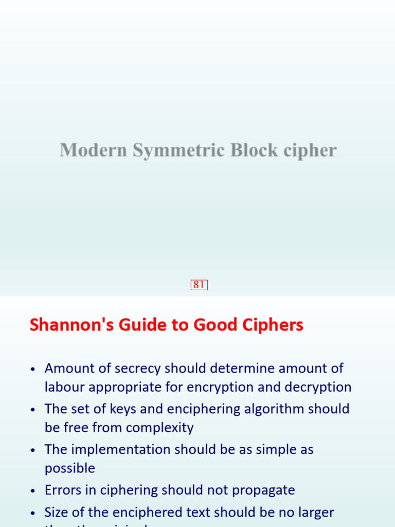Lec5 Security | PDF | Cipher | Secrecy