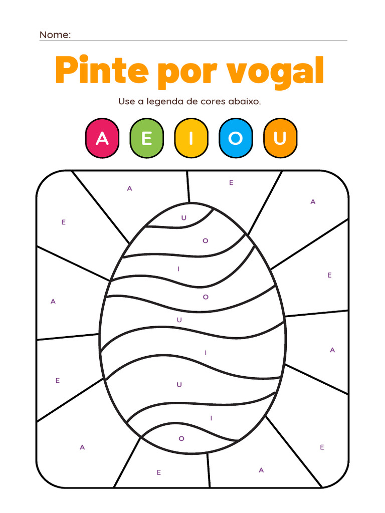 Colorful Fun Easter Eggs Coloring Worksheet Set | PDF