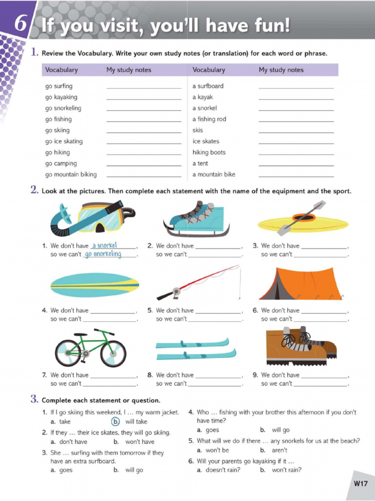 Work Book U6 | PDF
