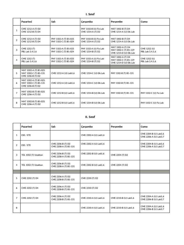 Bilgisayar Ders Prog 2024 2025bahar | PDF