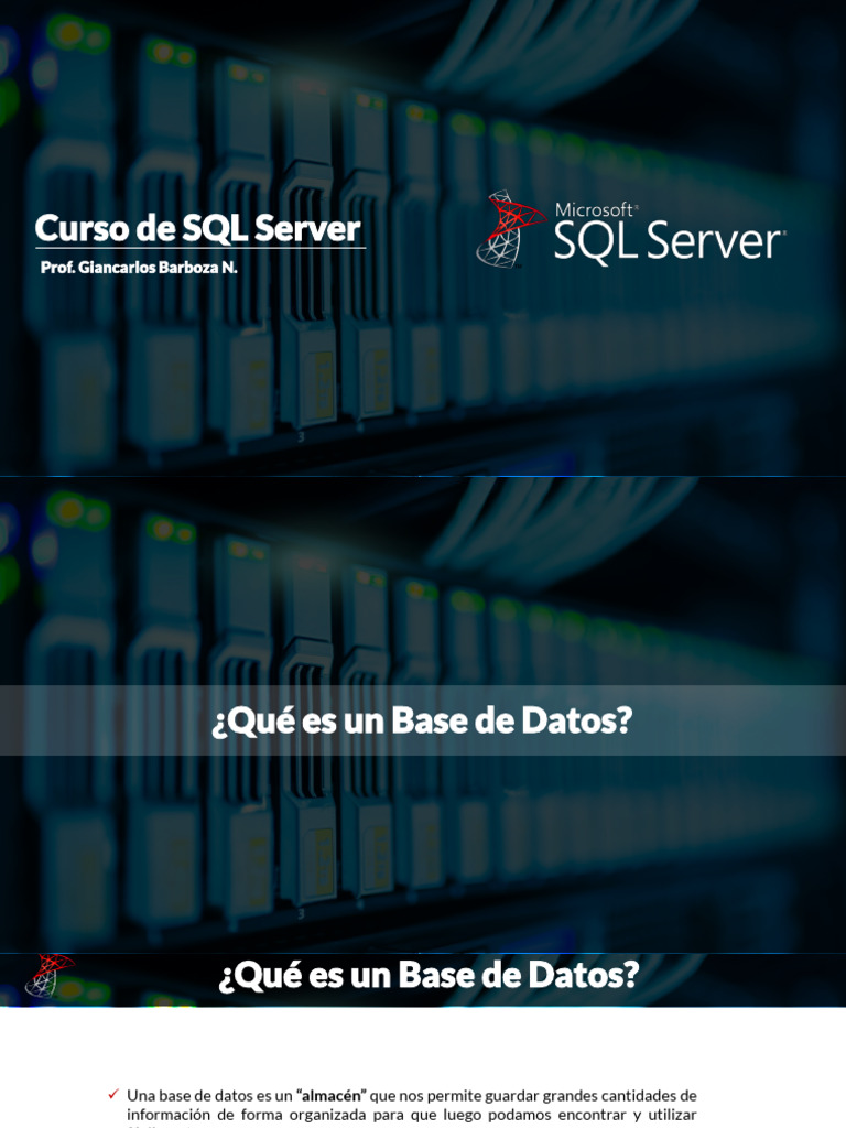 Muestra Final | PDF | Bases de datos | Servidor SQL de Microsoft