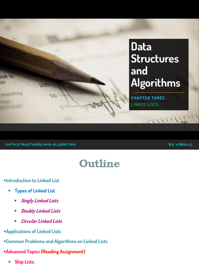 DSA Chapter 3 - Linked Lists - All Parts | PDF | Pointer (Computer Programming) | Computer ...