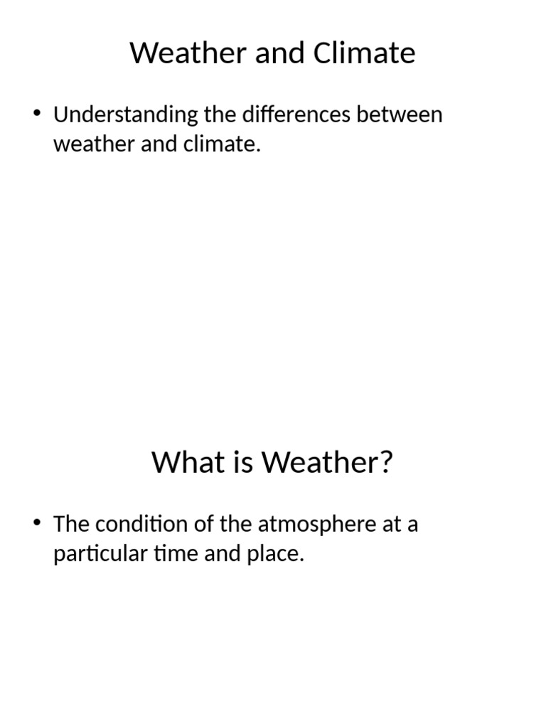 Weather and Climate | PDF