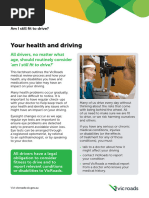 VicRoads Driver Medical Report Form | PDF | Driver's License | Driving