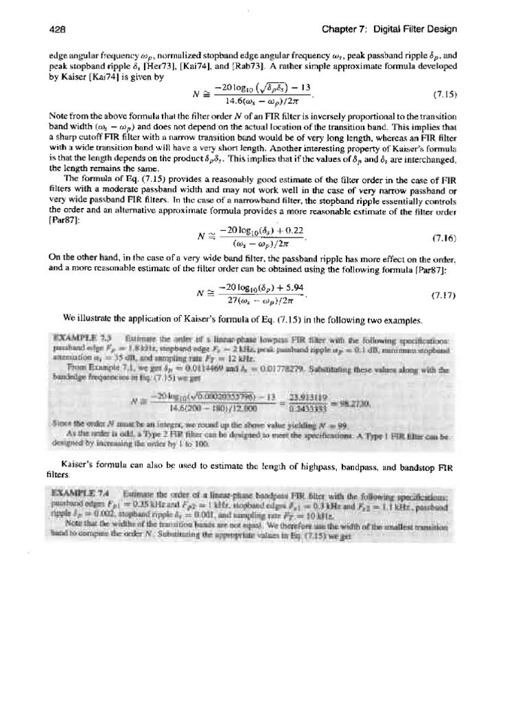 Digital Signals Processing by Sanjit K Mitra Part - 2 | PDF