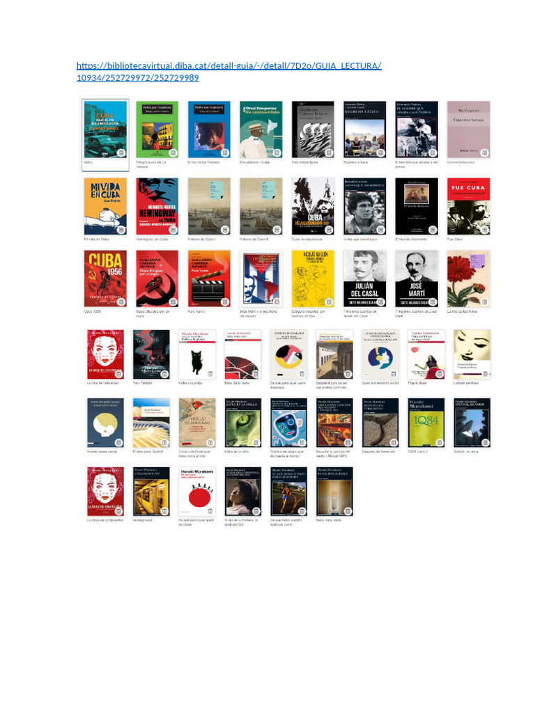 Lista Lecturas Bibliotecas | PDF