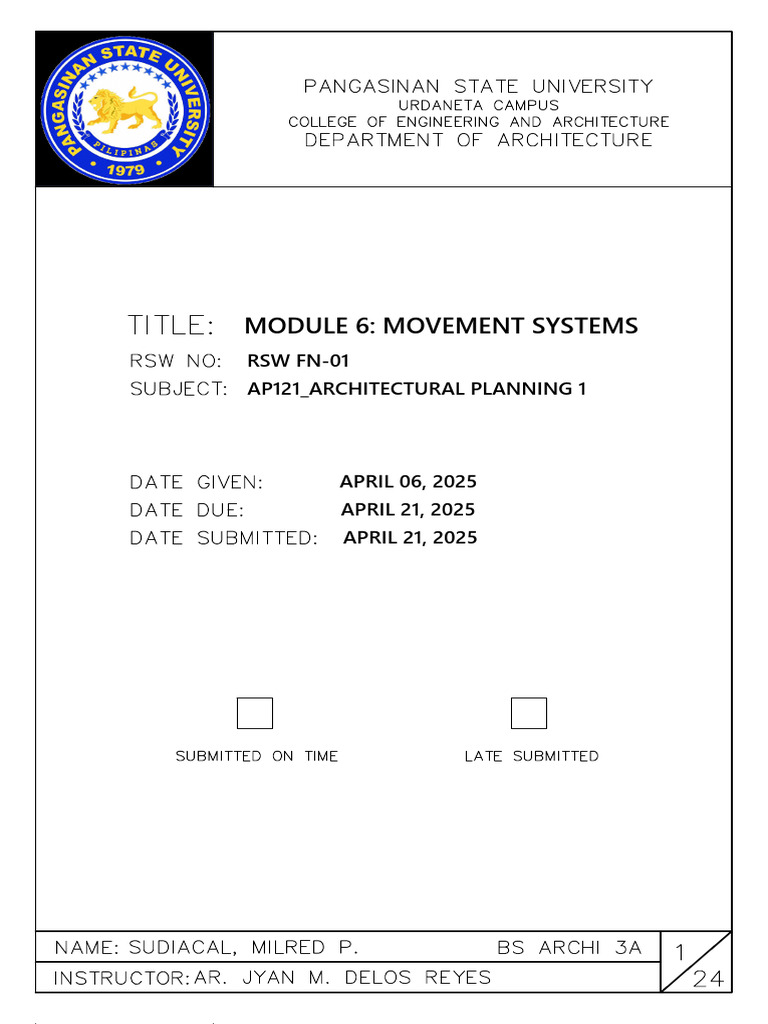 Planning RSW 24 | PDF
