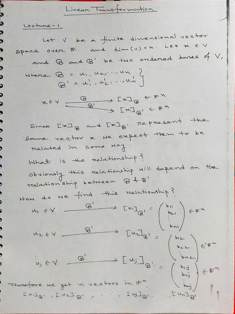 Linear Transformation | PDF