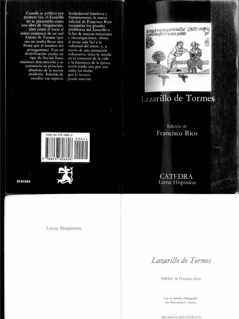 Anónimo - Lazarillo de Tormes (Edición y Prólogo de Francisco Rico) | PDF