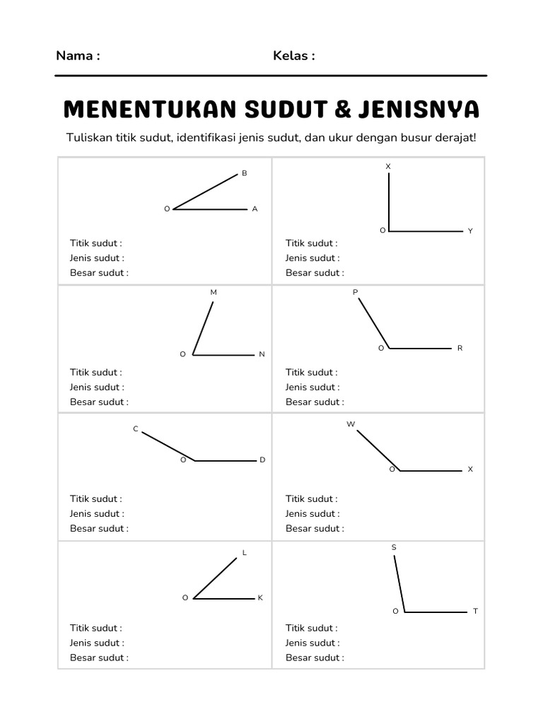 Measuring Angles With Protractor Math Printable Worksheet Peach Simple ...