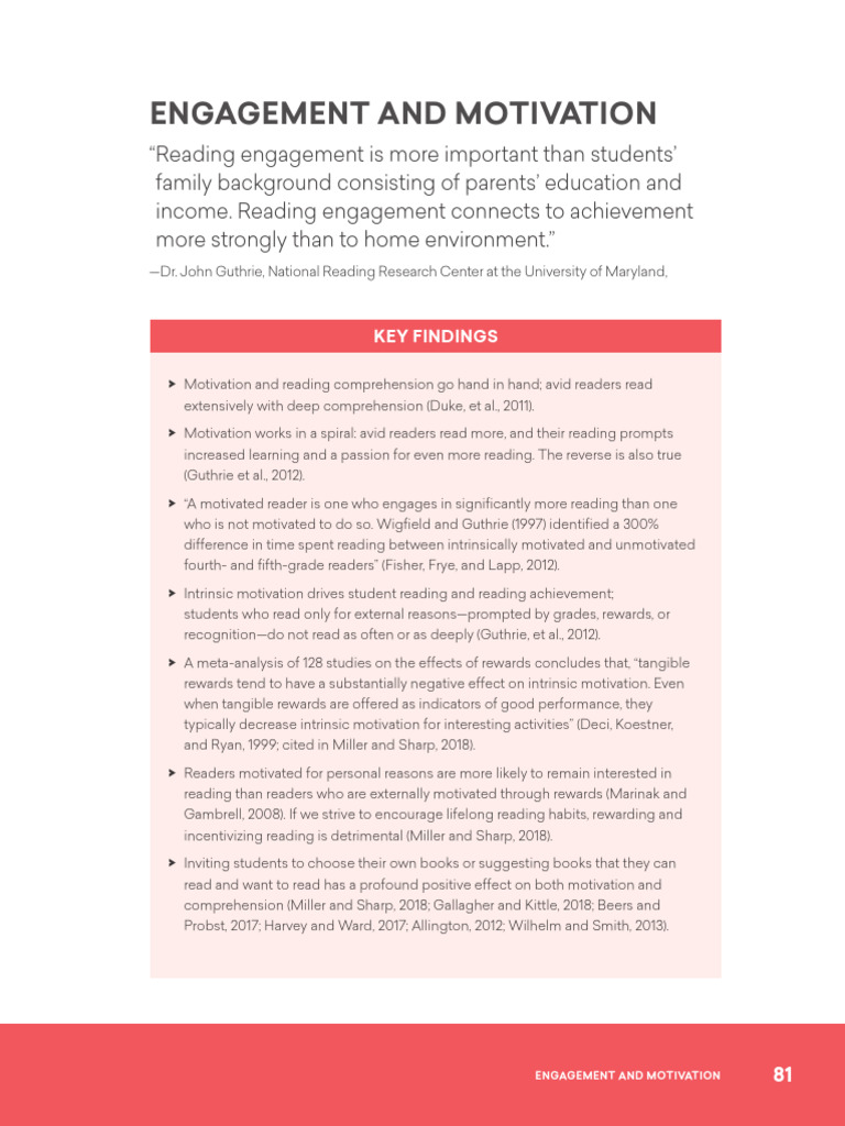Boosting Reading Engagement & Motivation | PDF | Motivational | Motivation