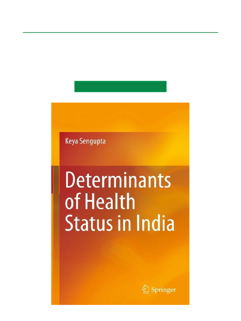 Health Status Determinants in India | PDF | Economics | Health Economics