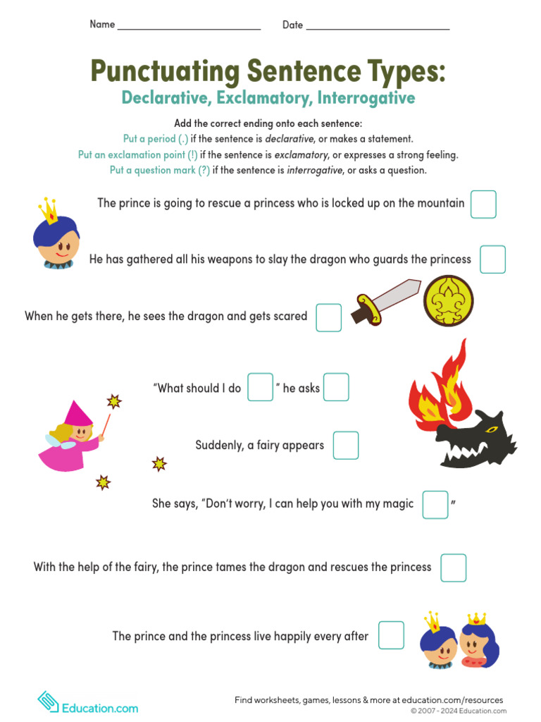 punctuating-sentence-types-declarative-exclamatory-interrogative | PDF