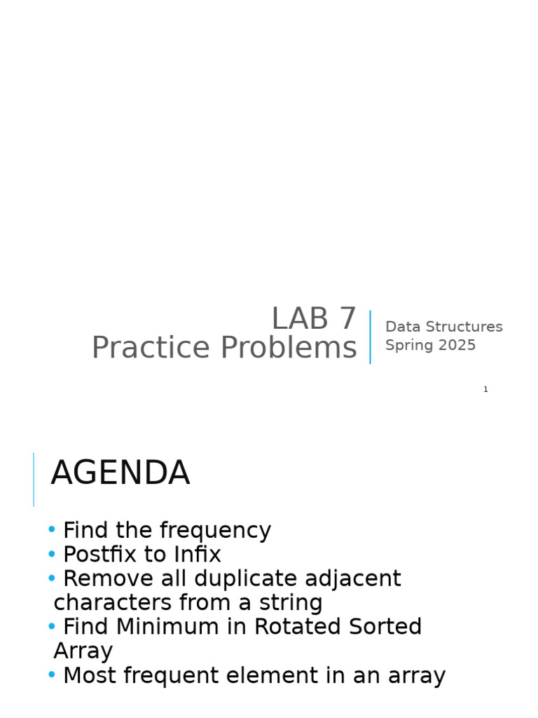 (DS 25) Lab 7 - Practice Lab | PDF | Software Engineering | Algorithms And Data Structures