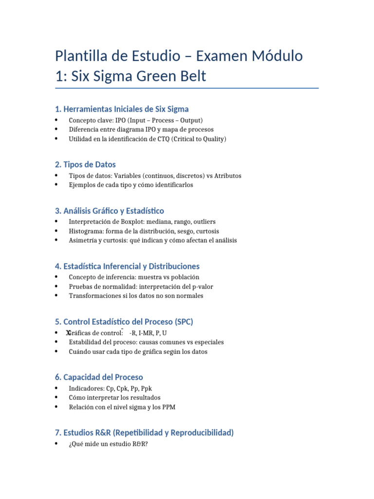Guia de Estudio Examen Modulo 1 GB | PDF