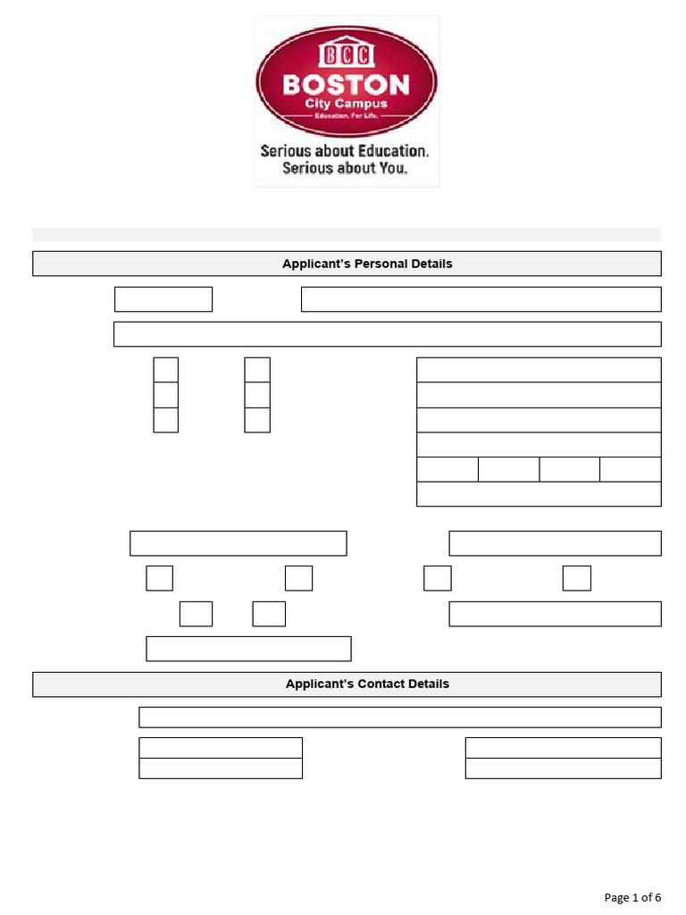 BCC Offline Application Form Guide | PDF | Curriculum | General ...