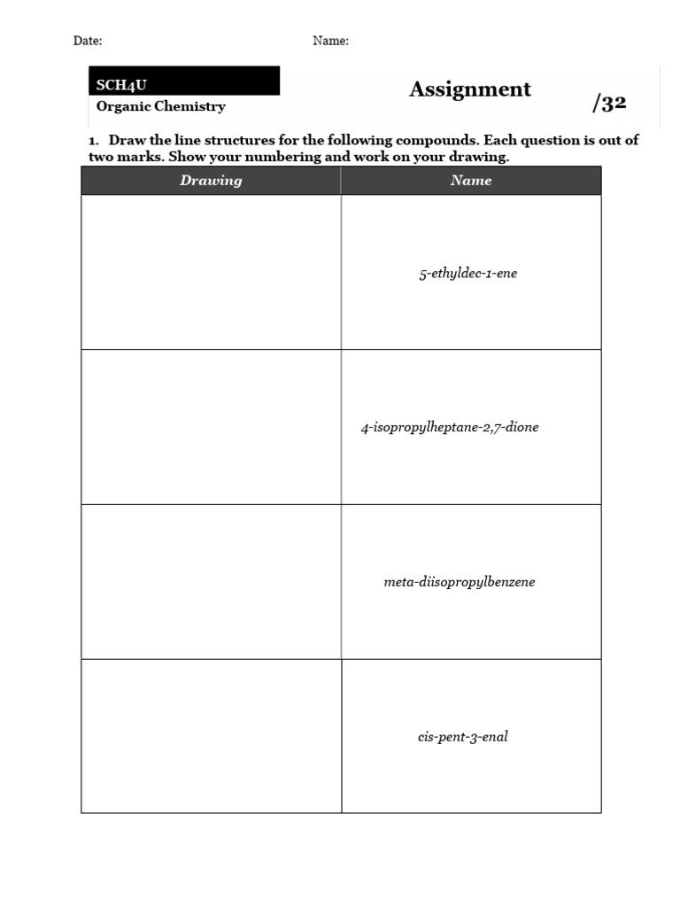 32 Assignment: Organic Chemistry | PDF