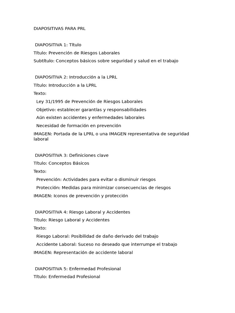 DIAPOSITIVAS PARA PRL-Tema - 1 | PDF | Derecho laboral