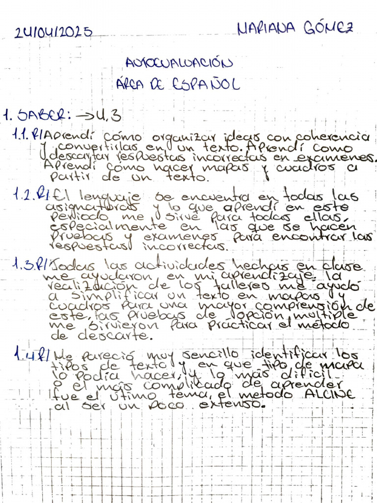 Autoevaluación | PDF