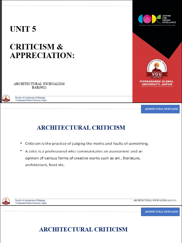 Architectural Criticism Essentials | PDF | Architectural Design ...