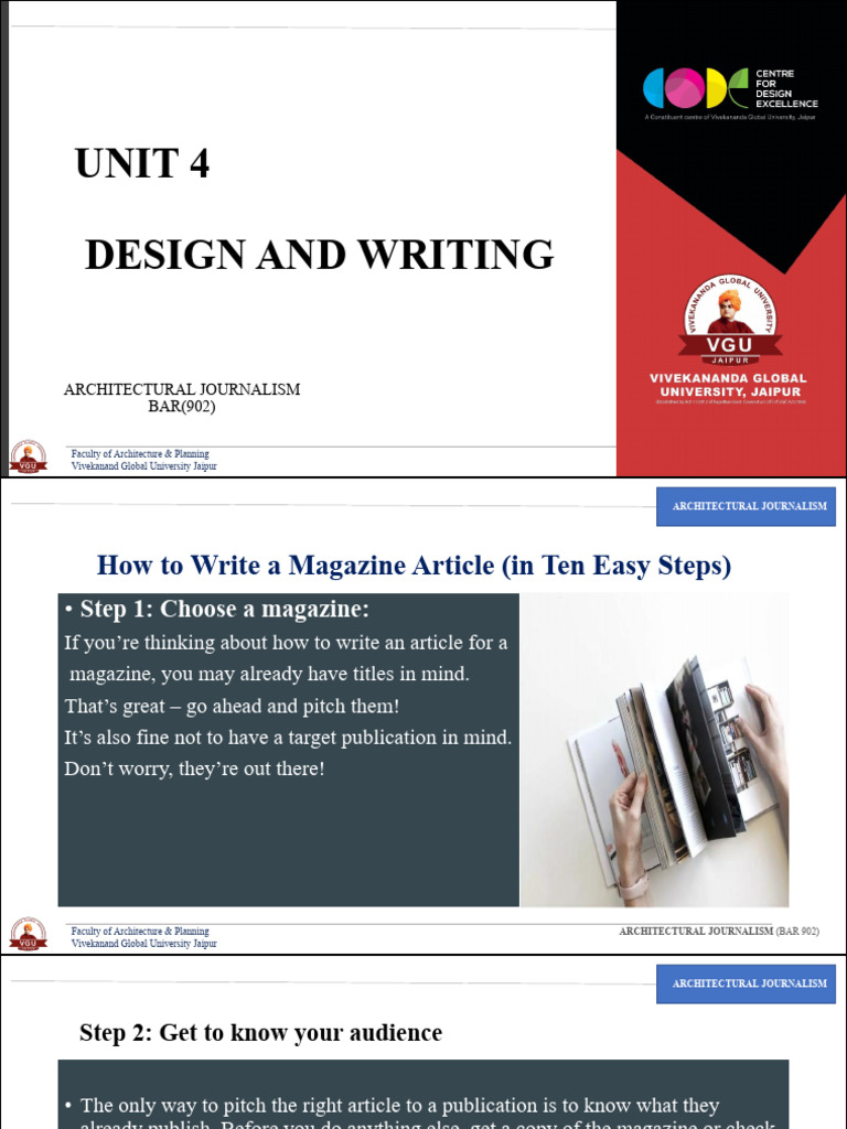 Unit 4 - Design and Writing | PDF | Journalism | Human Communication