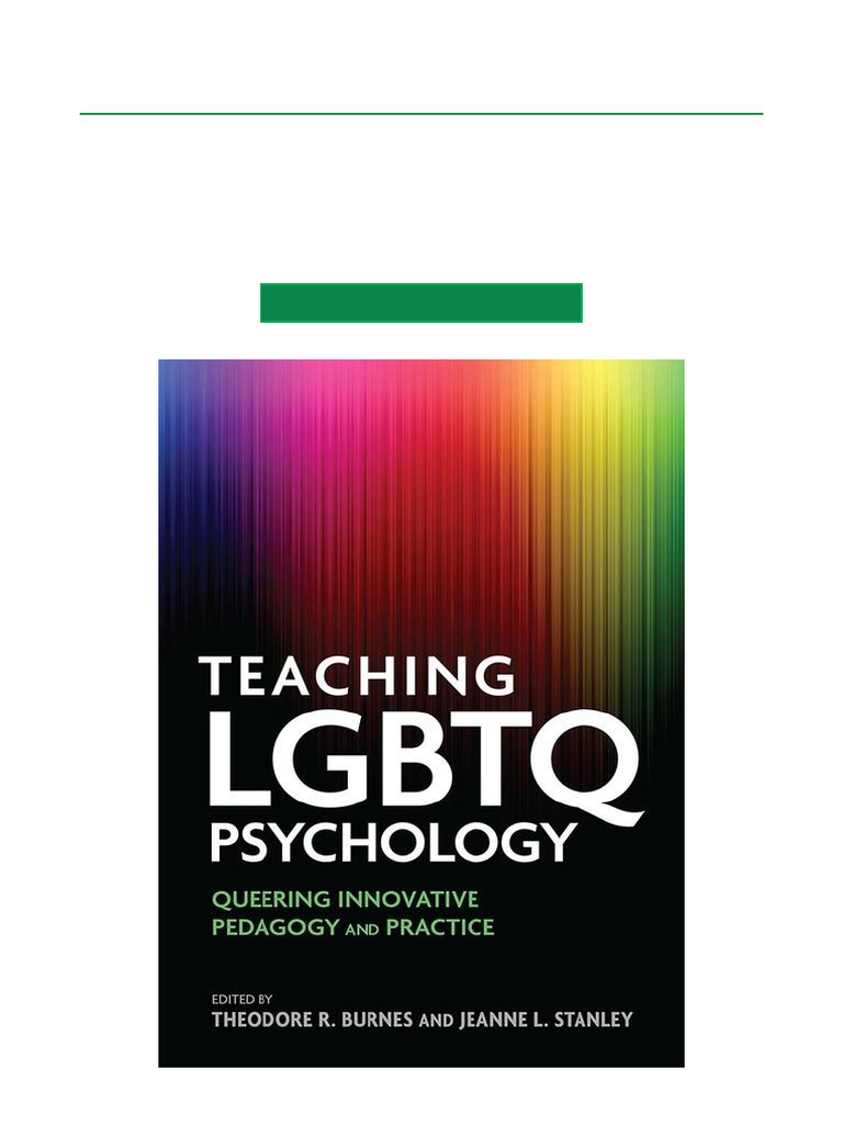 Teaching LGBTQ Psychology PDF DOCX Download | PDF | Transgender ...