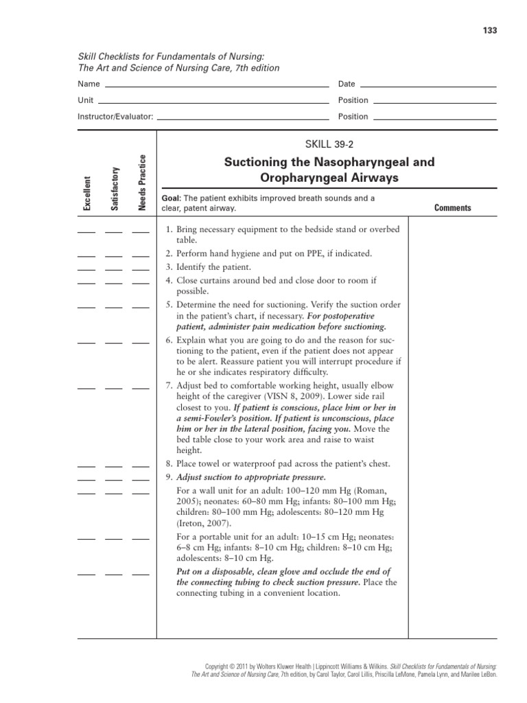 FORM Suctioning Nasopharingeal Oropharingeal Airway | PDF | Medicine ...