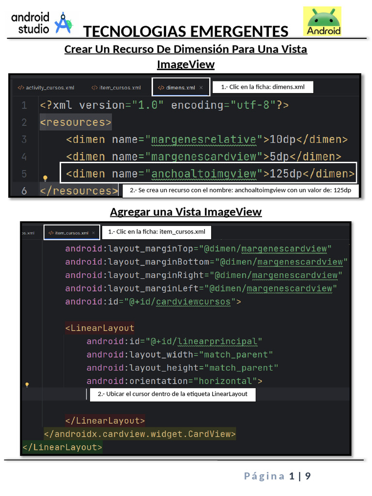 Configuración de ImageView en Android | PDF | Informática