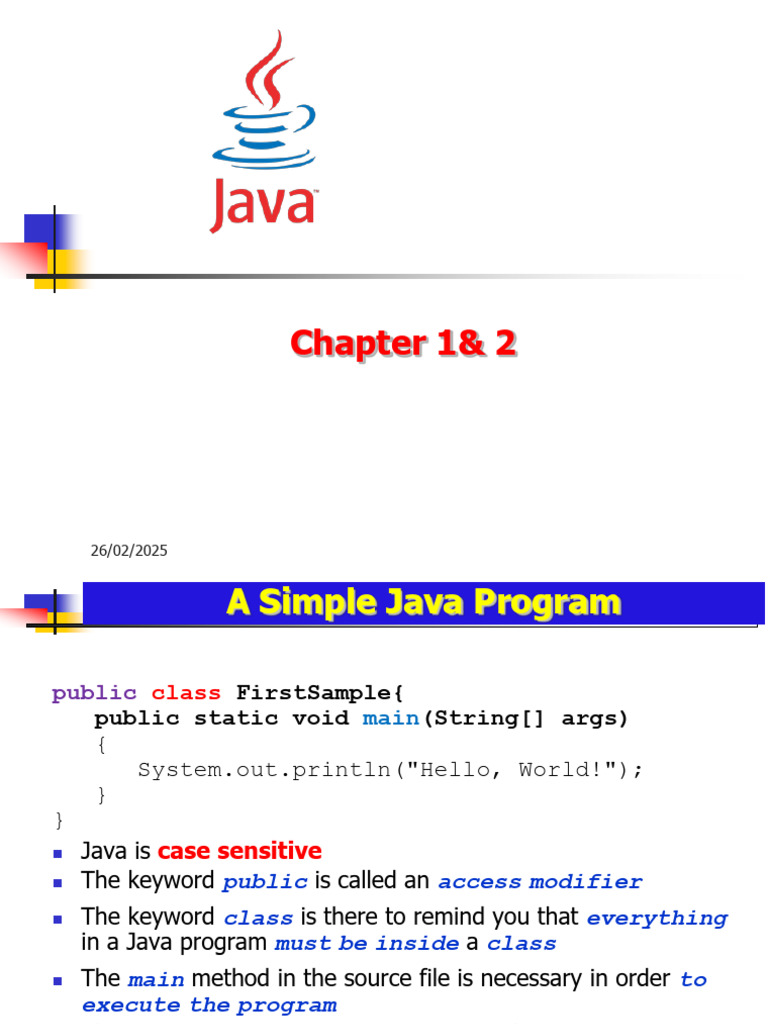 Part 01 - Java Basics 1 - Variable - 2025 | PDF | Integer (Computer ...