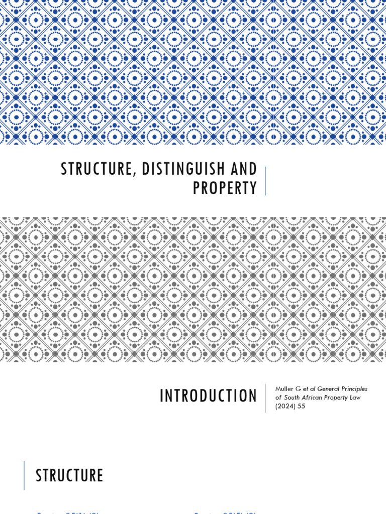 2025 - Constitutional Limitations - Structure, Distinguishing and ...
