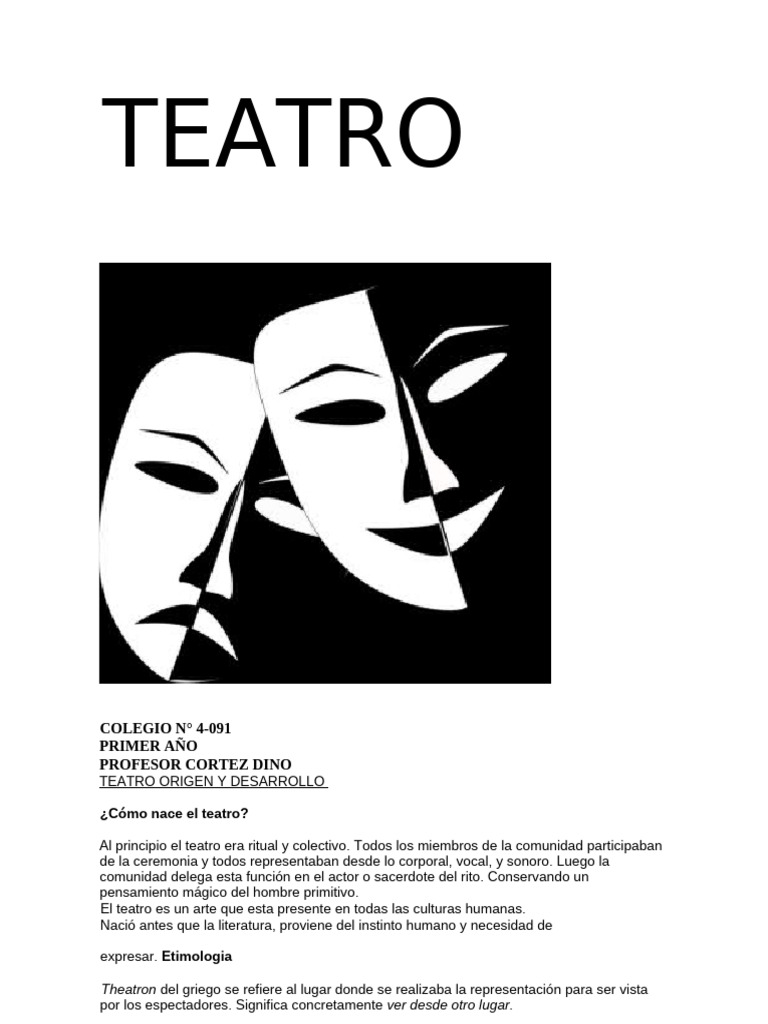 Cuadernillo Teatro 2025 | PDF | Teatro | Respiración