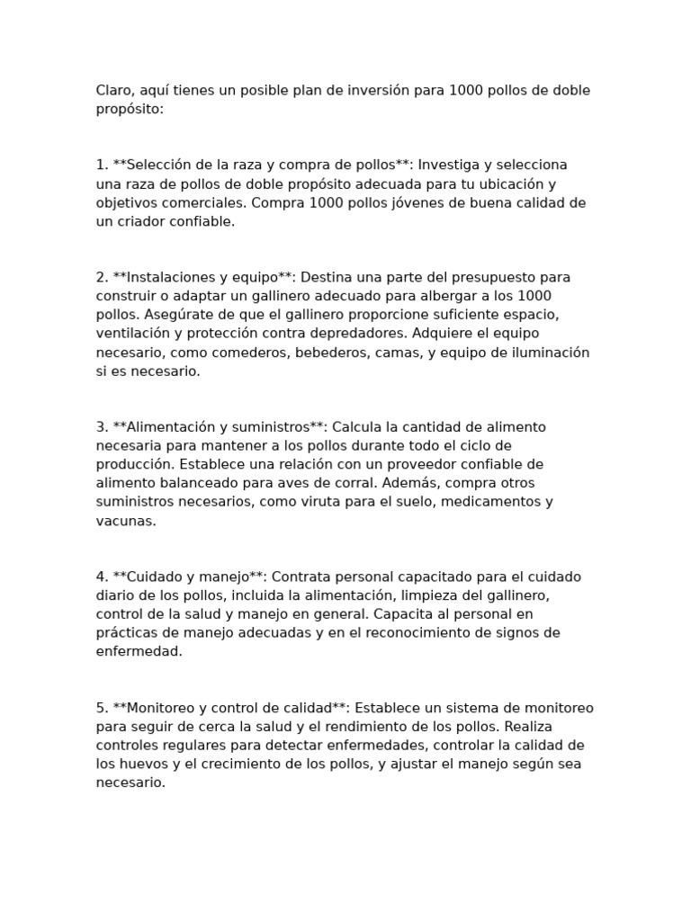 Documento | PDF | Marketing | Pollo