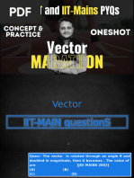 JEE Mains Vectors PYQs (2015-2023) | PDF | Mathematical Objects | Geometry