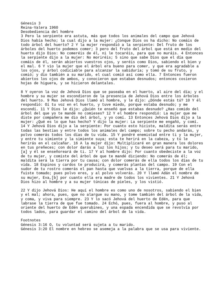 Adán y Eva: La Caída y sus Consecuencias | PDF | Víspera | Creencia ...