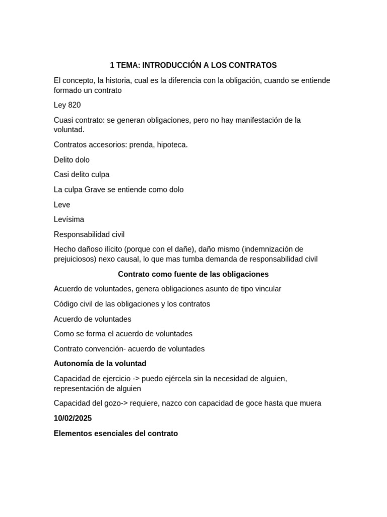 Introducción a los Contratos Civiles | PDF