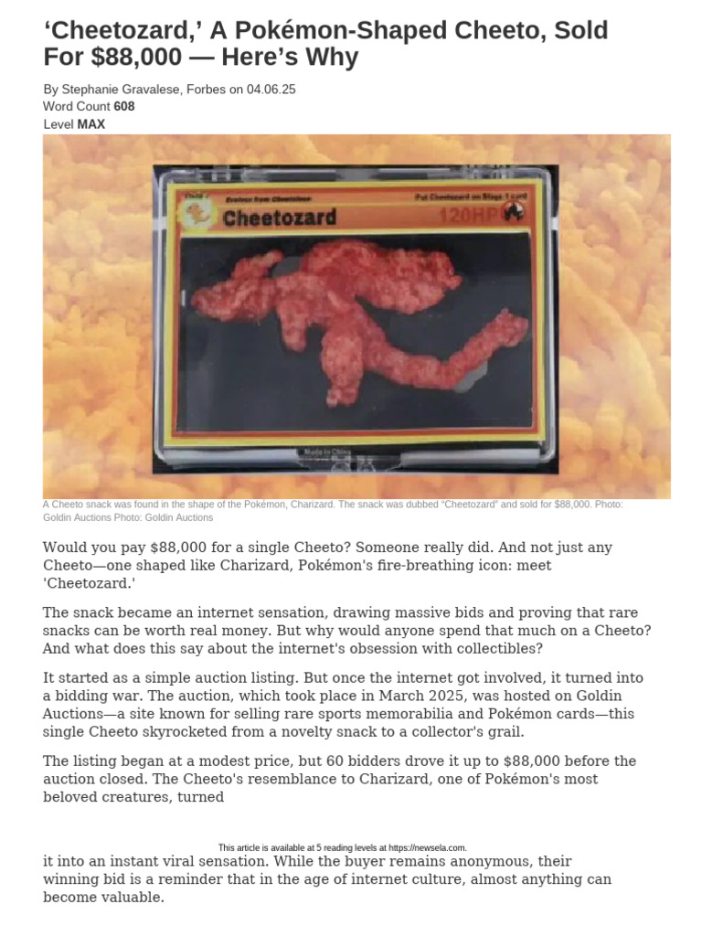 Cheetozard-A-Pokemon-Shaped-Cheeto-Sold-2001051183-Article - Only | PDF ...