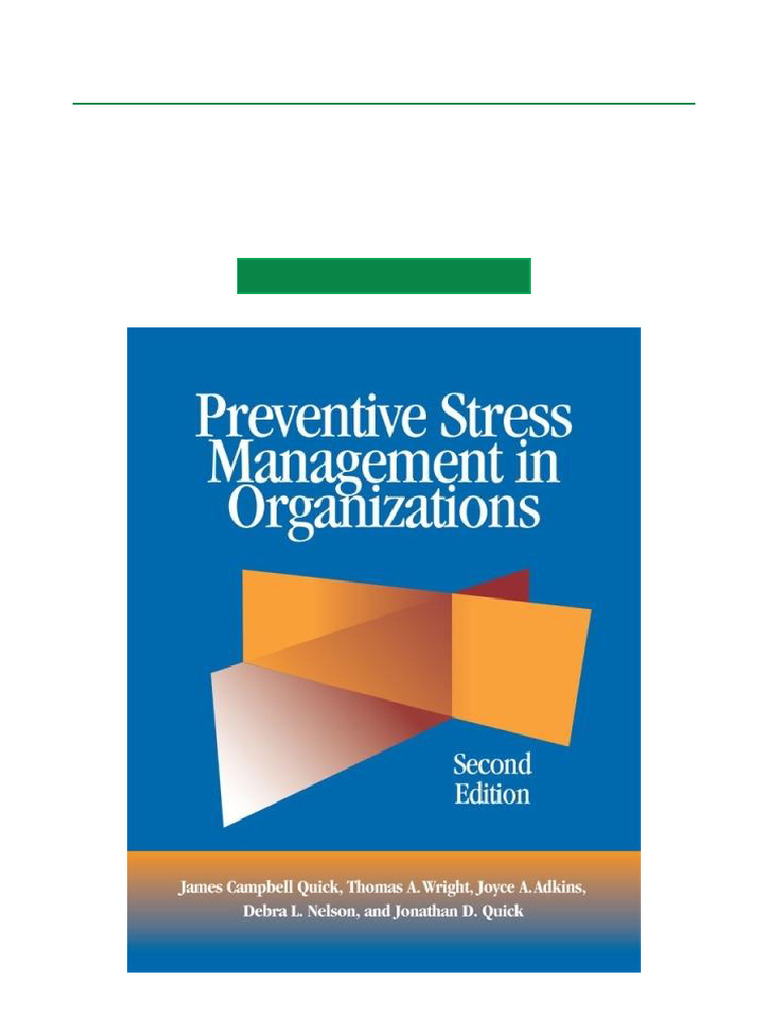 Preventive Stress Management in Organizations Complete Digital Book ...