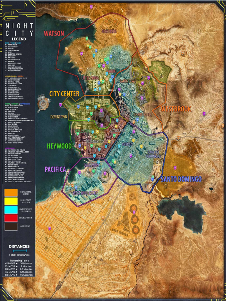 Night City Map v0 5lge15jqi12b1 | PDF