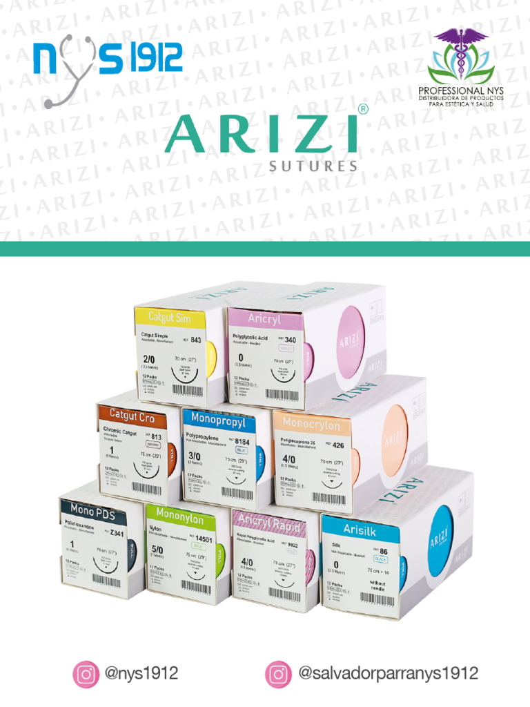 Catalogo Suturas Arizi | PDF