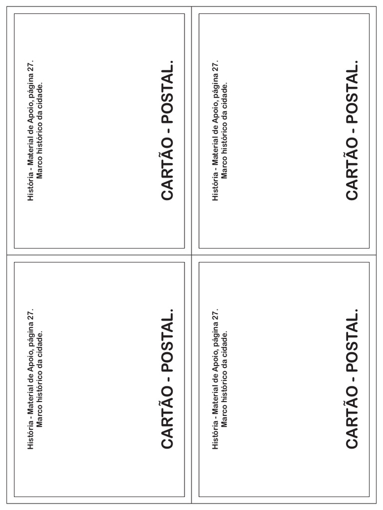 Cartão Postal | PDF