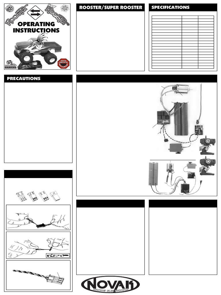 Rooster & Super Rooster ESC Overview | PDF | Electrical Connector ...