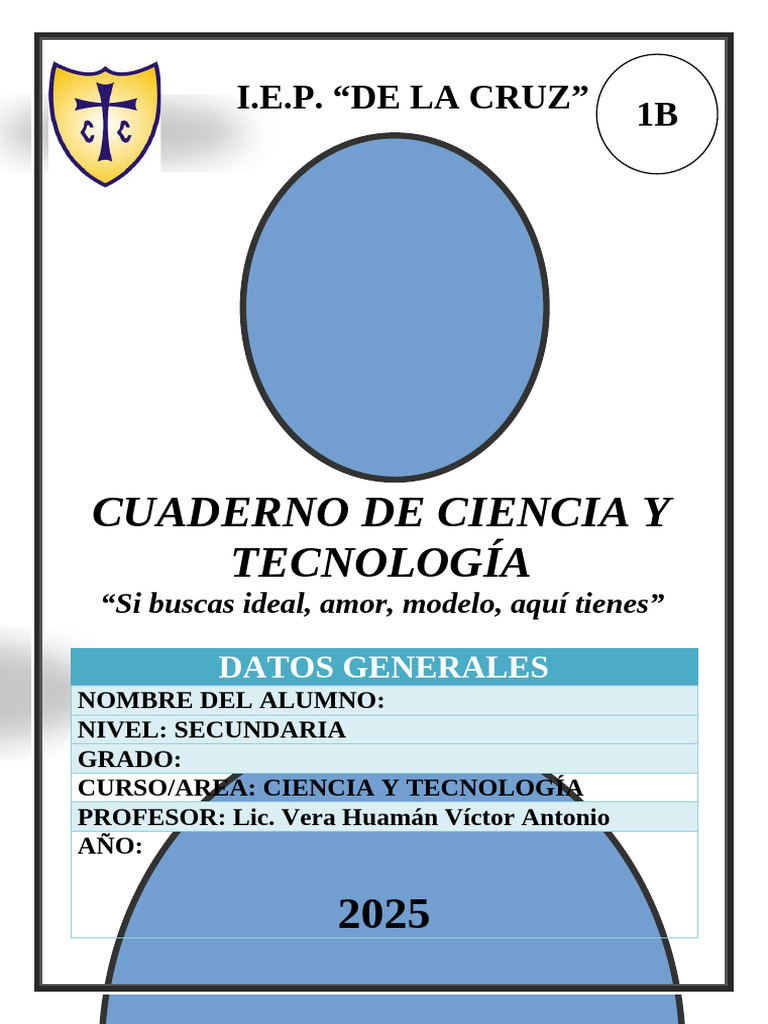 Caratula Cuaderno y Folder de Ciencias | PDF