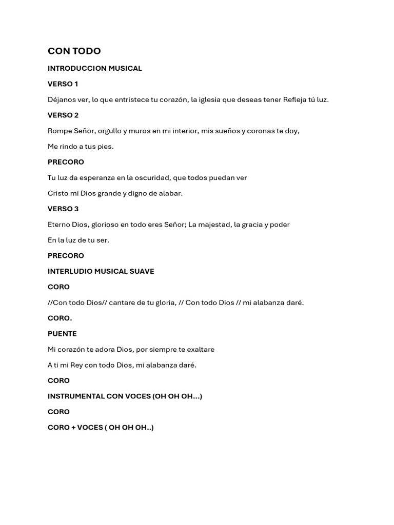 Con Todo | PDF