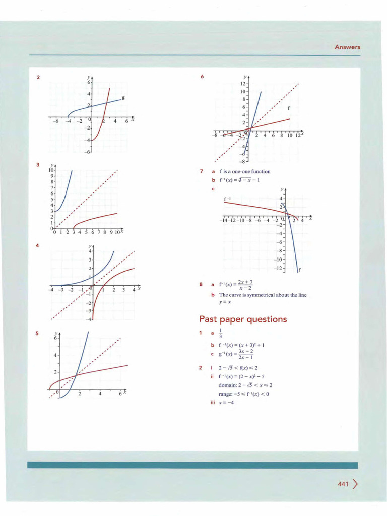 1. 0606-Functions-Answers | PDF